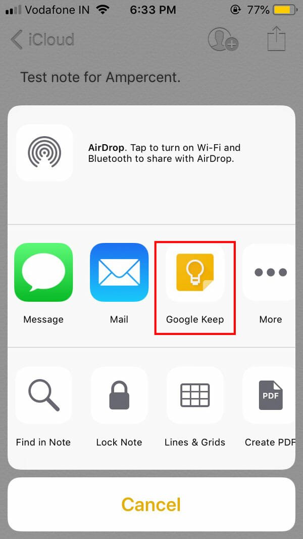 How To Transfer IPhone Notes To Google Keep